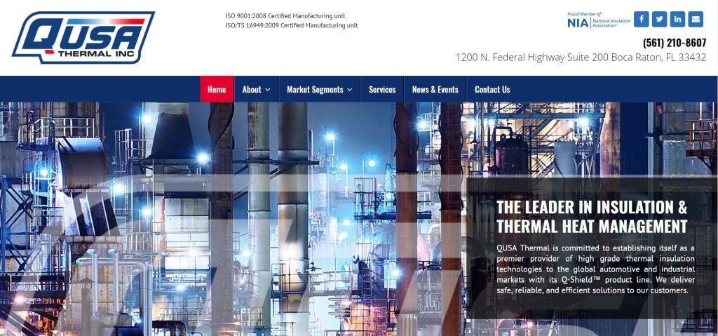 QUSA Thermal Launches Newly Designed Website to Assist Companies in ...